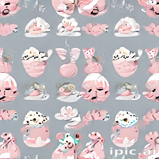 A Playful Collection of Cute Pink Characters and Adorable Designs.