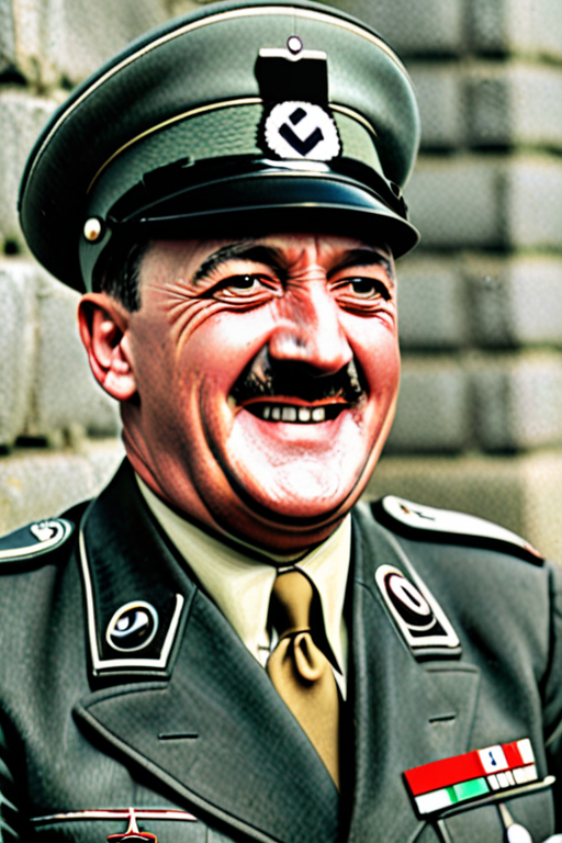 hitler smiling