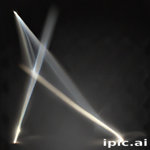 Abstract Light Patterns Creating Intriguing Lines and Shapes in Darkness