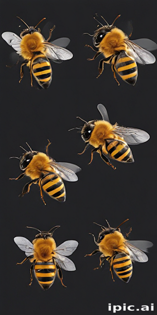 Close-Up Images Showcasing the Fascinating Details of Various Bees