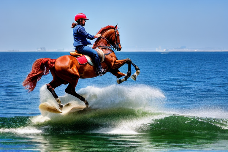fish riding a horse