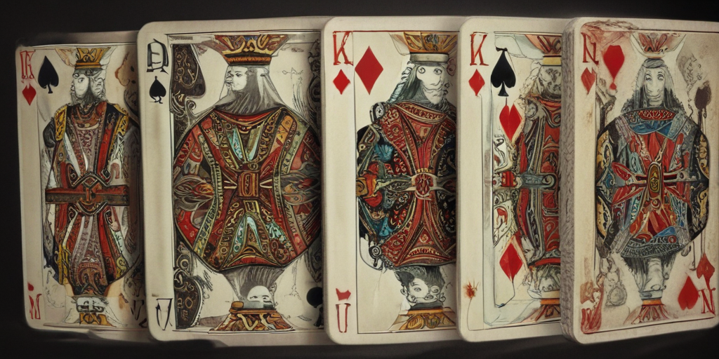 An Artistic Display of Intricately Designed Playing Cards Featuring ...