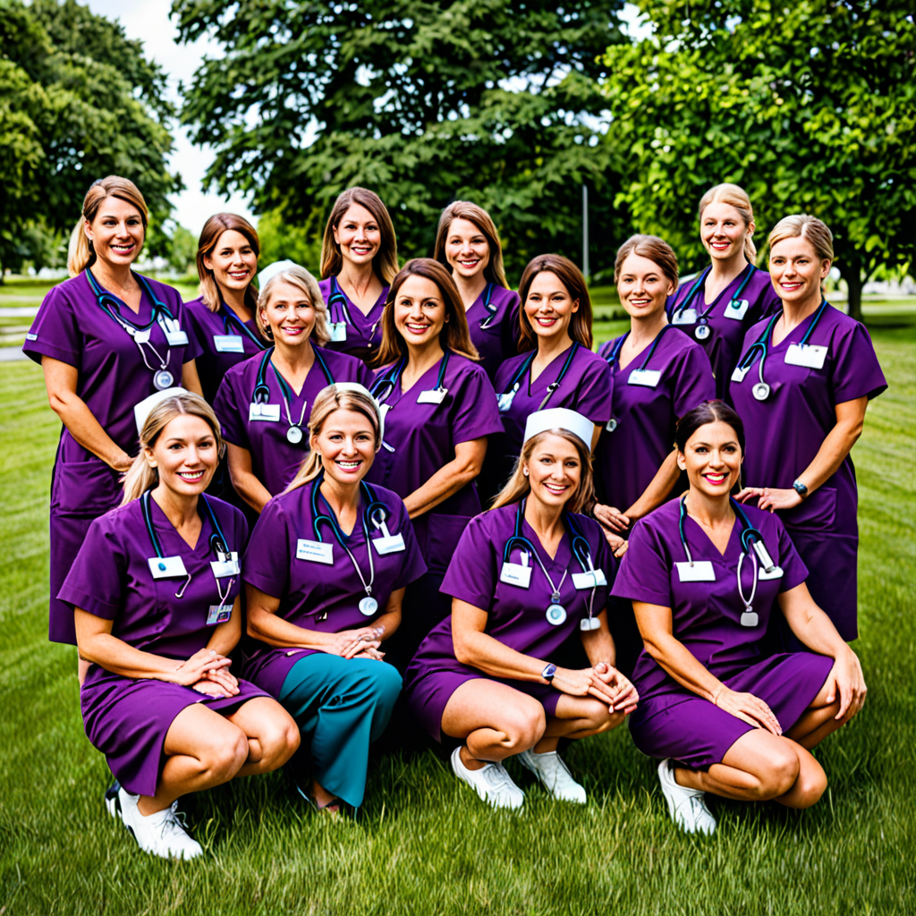 HI-RES PHOTO OF NURSES OUTSIDE