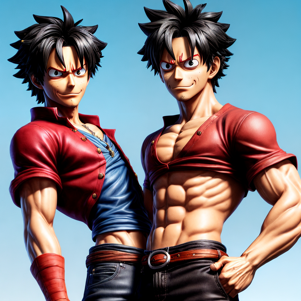 luffy from one pieci with an eye patch