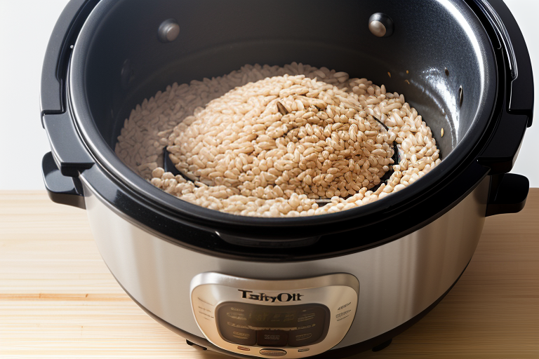Cooking Delicious Rice in a Modern Electric Pressure Cooker Appliance