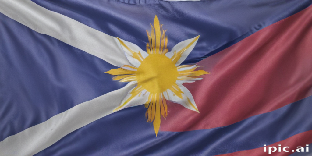 Combination of Philippine Flag Elements with Unique Design and Symbolism