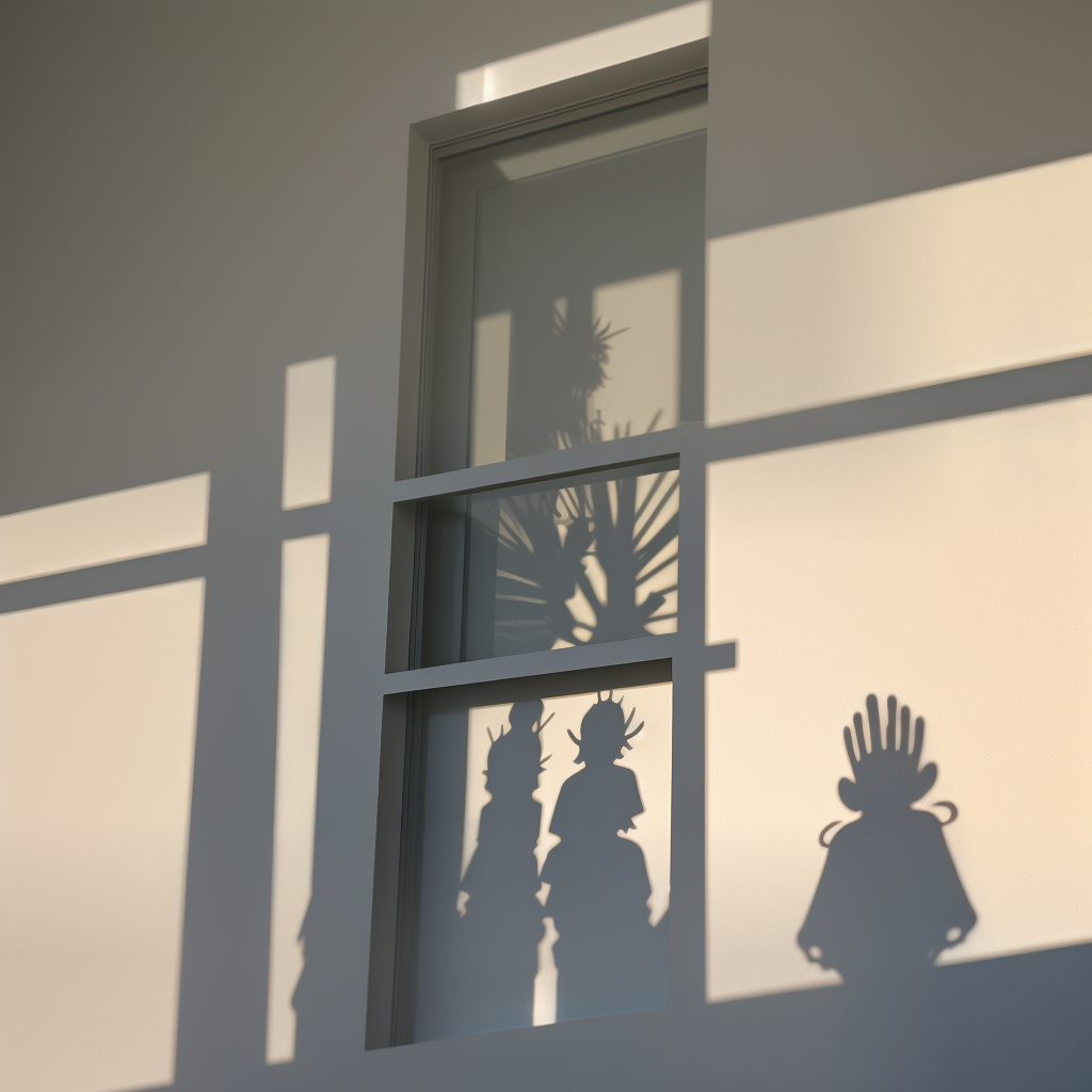 Intricate Shadows Cast by Window Designs Enhance the Room's Aesthetic ...