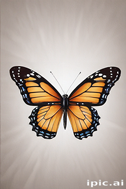 The Beauty of Nature Captured: A Vibrant Monarch Butterfly Displaying ...