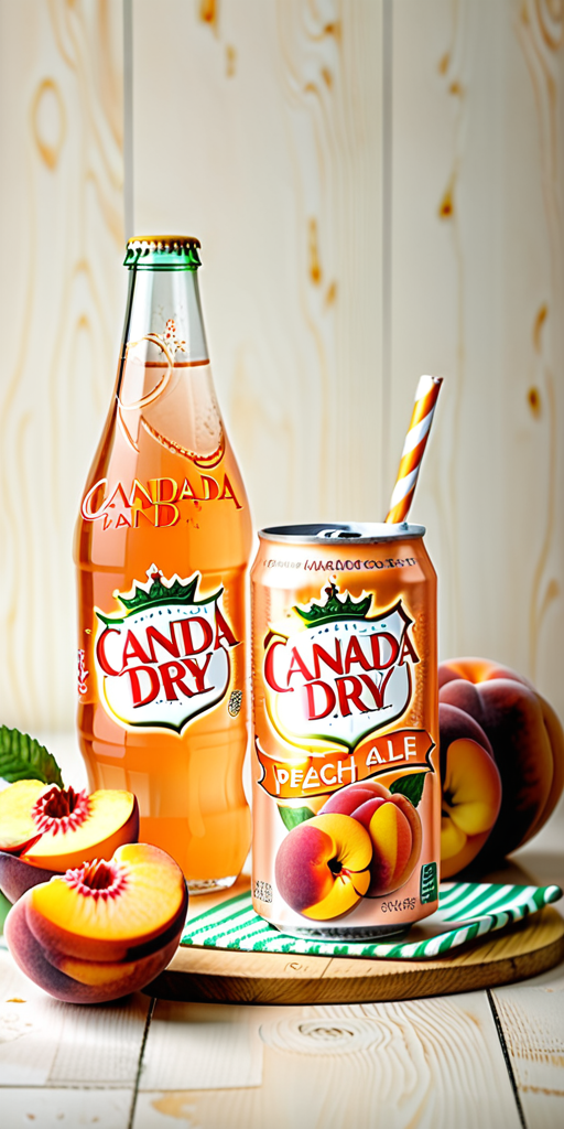 Refreshing Canada Dry Beverages: Peach Ale and Classic Ginger Ale with ...
