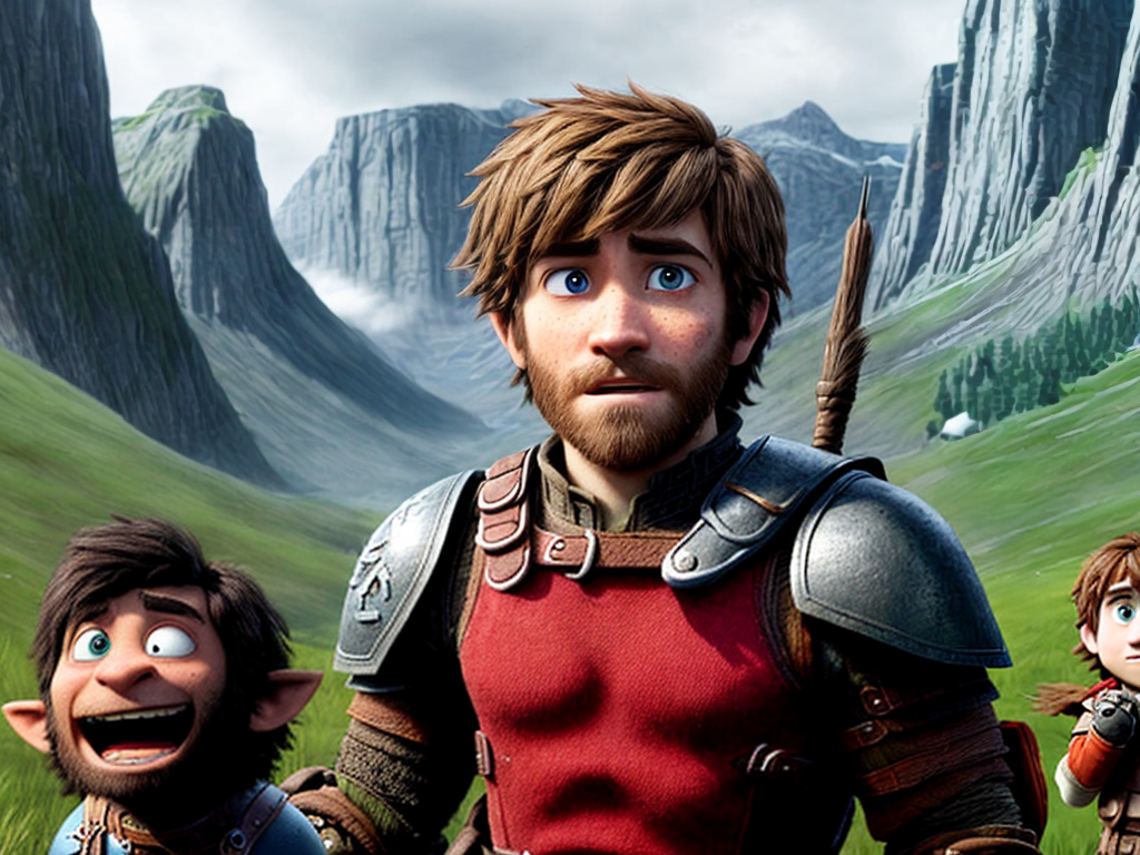 jake gyllenhaal as hiccup haddock from how to train your dragon