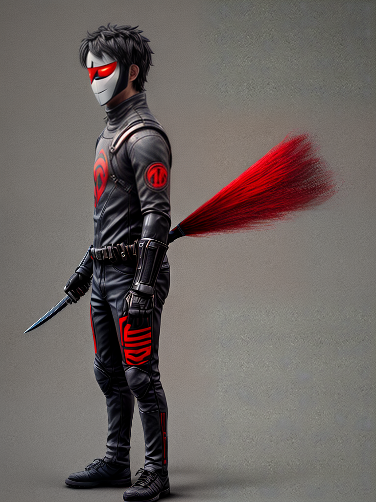 Grey with slasher anime