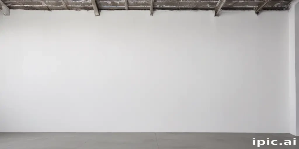 An Expansive, Unadorned White Wall in a Minimalist Interior Space