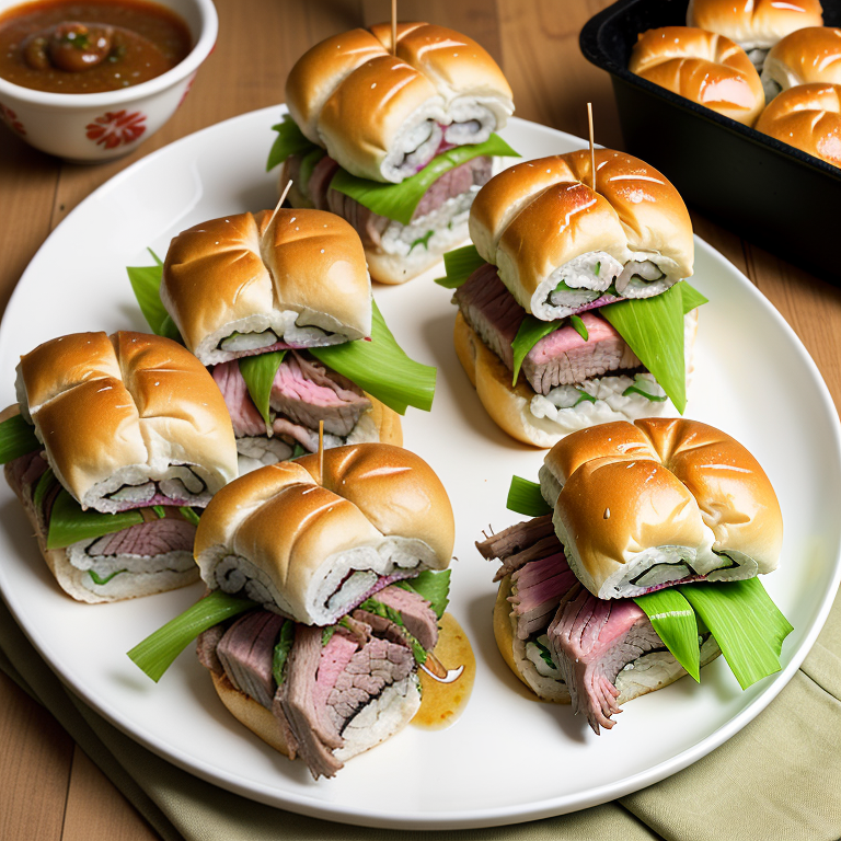 Deliciously Unique Sushi-Inspired Sliders with Tender Roast Beef and ...