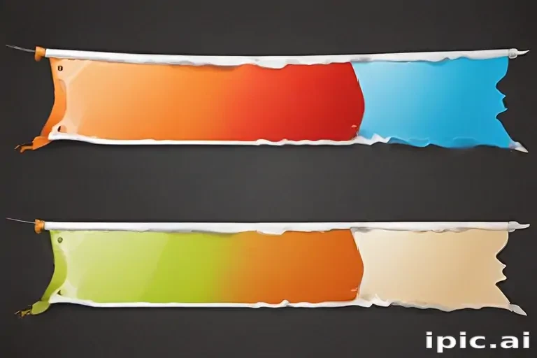 Colorful Banners Displaying Vibrant Gradients in a Creative Design Format