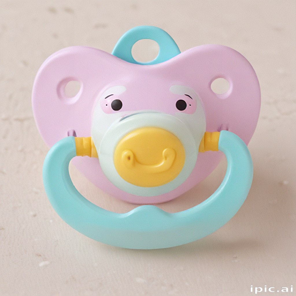 Cute and Colorful Baby Pacifier Designed for Little Ones with Adorable ...