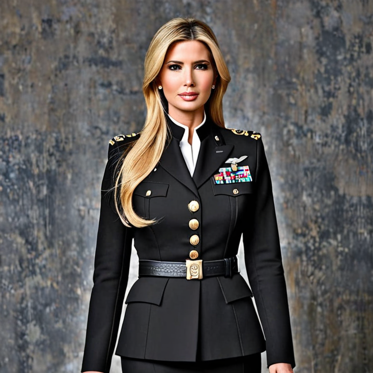 ivanka trump military dictator black uniform