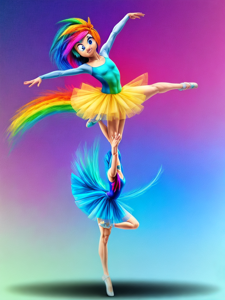 Rainbow dash ballet