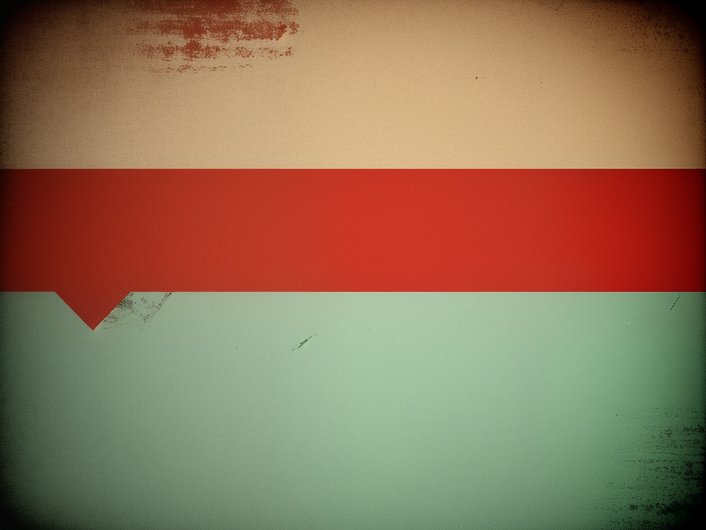 Abstract Design Featuring Red and Teal Elements with Textural Variations
