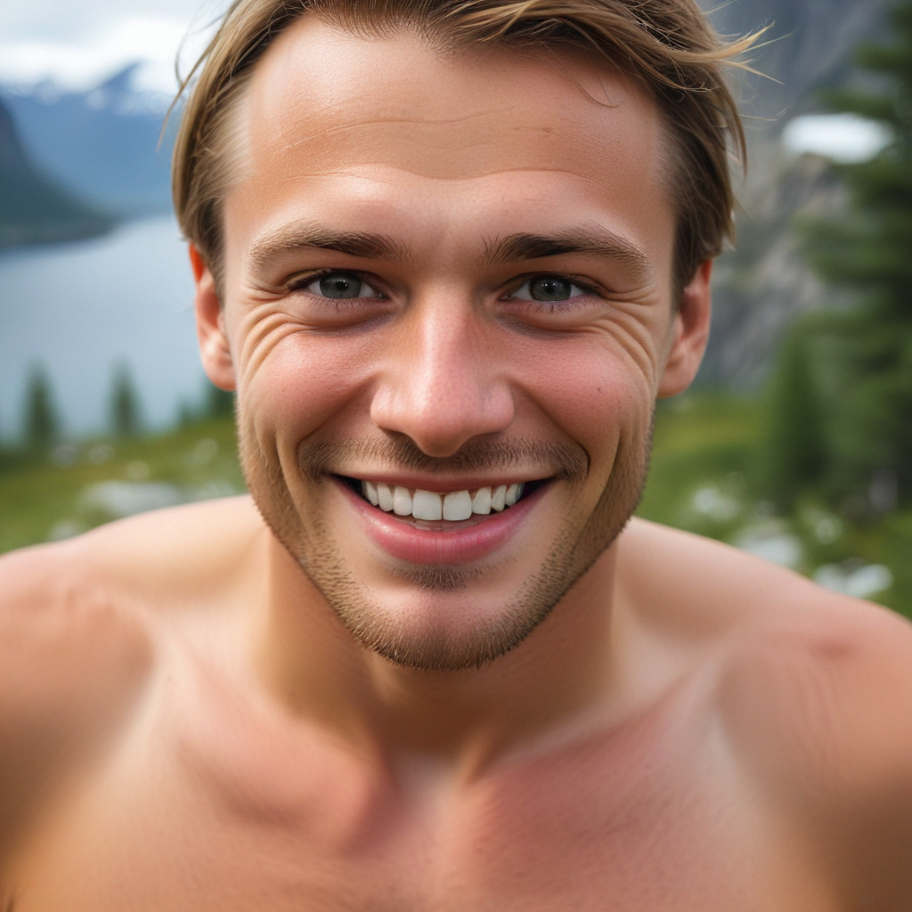 a norwegian guy thats happy