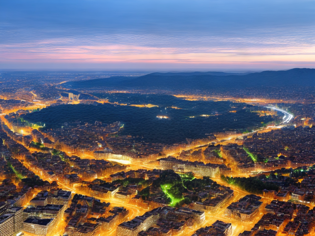 Fireworks over city of Agraba and Aladin on flingor carpet