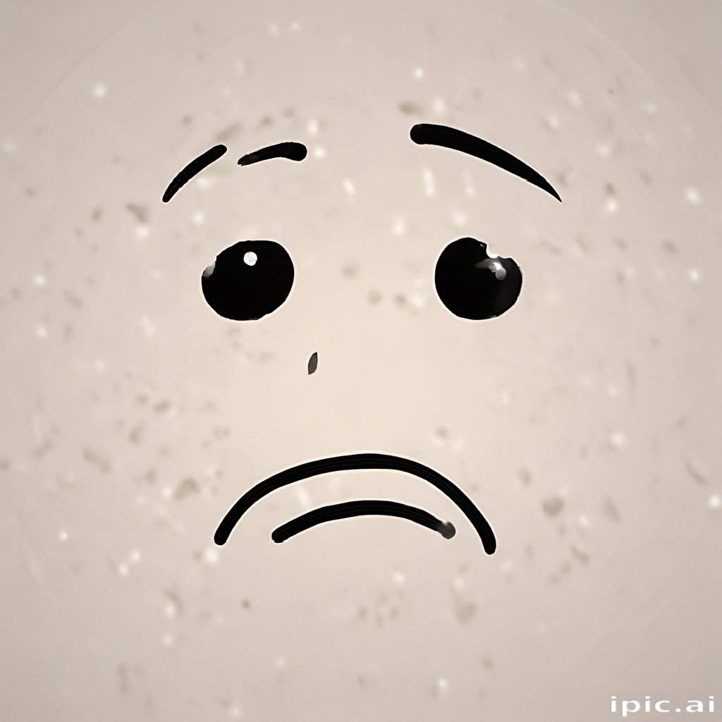 An Artistic Representation of Sadness with a Simple Facial Expression