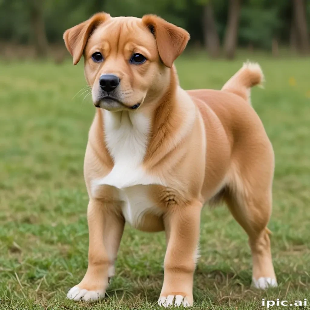 A playful and adorable puppy enjoying a sunny day in the park.