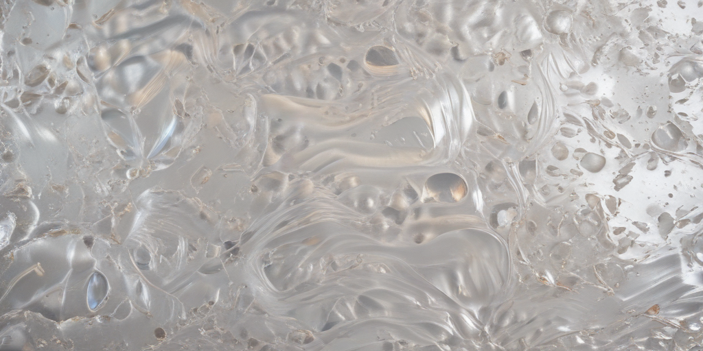 Translucent Waves of Glass Create an Abstract and Ethereal Surface Texture