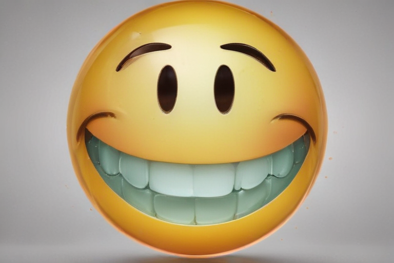A Bright and Cheerful Smiley Face Emphasizing Joy and Happiness.