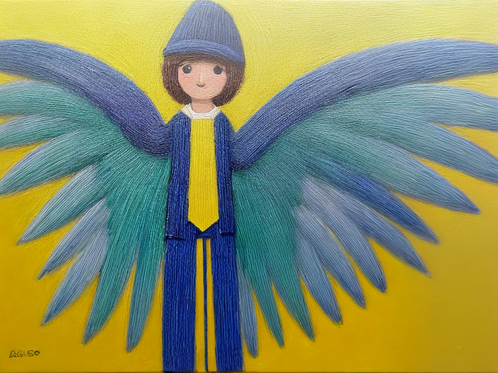 right side angel, wings