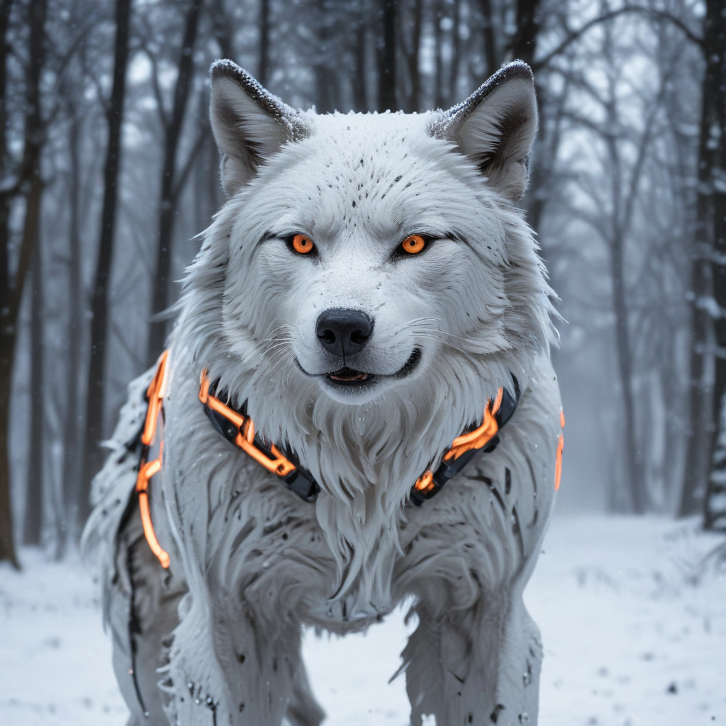 asus rog strix, transformer, full body, tron, white neon where wolf ...