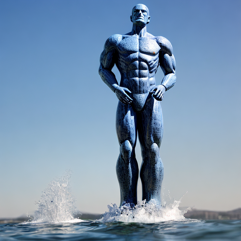 man figure made of water man water, moisture,