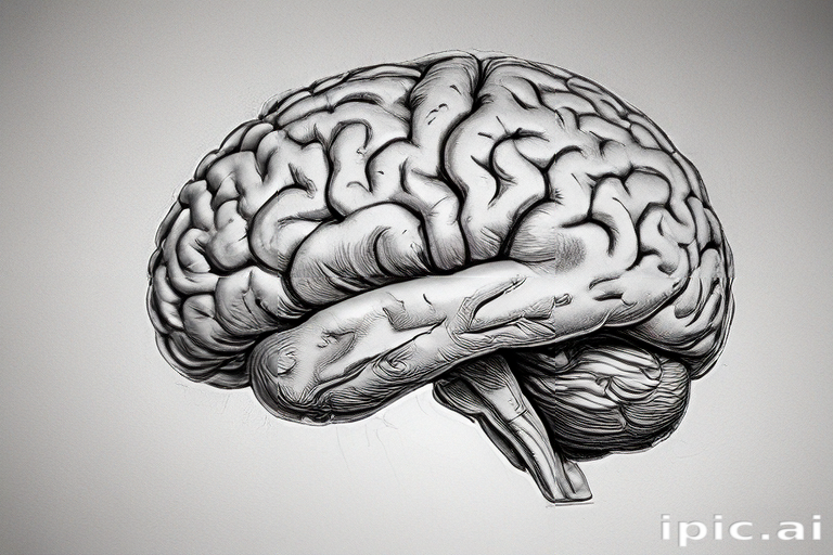 Intricate Illustration of the Human Brain Highlighting Its Complex ...
