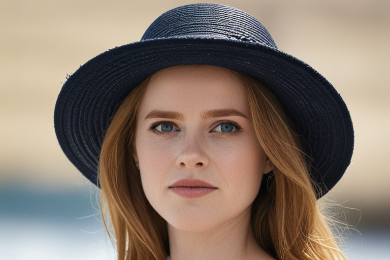 Amy Adams beach hat
