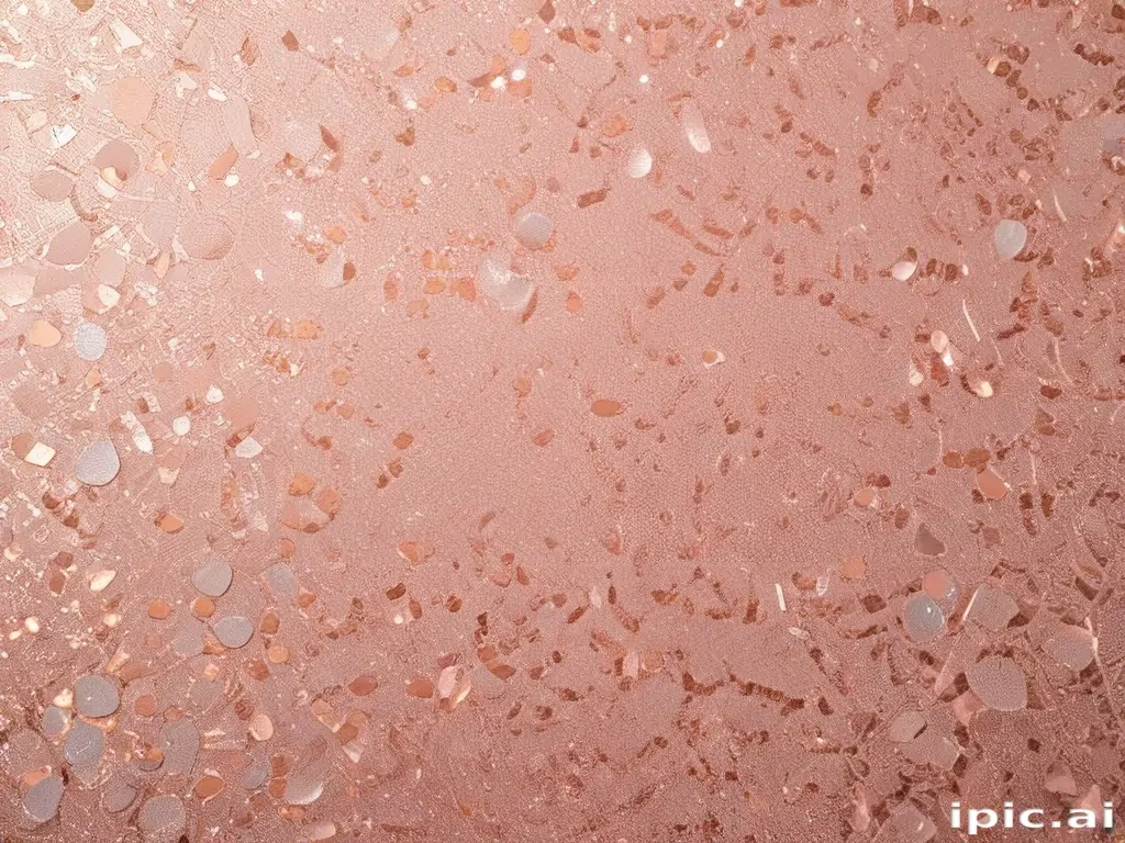 Elegant Rose Gold Texture with Shimmering Glitter and Sparkling Details