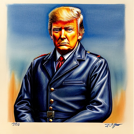 Trump as a fighter pilot in jet