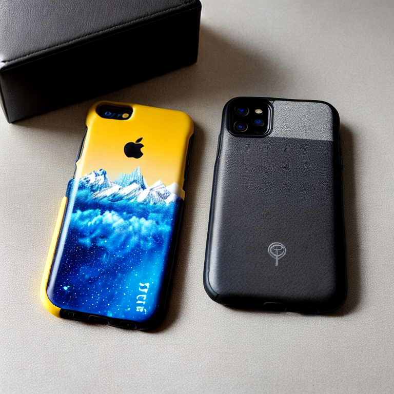 phone case with airpod case attached, solar panel in corner