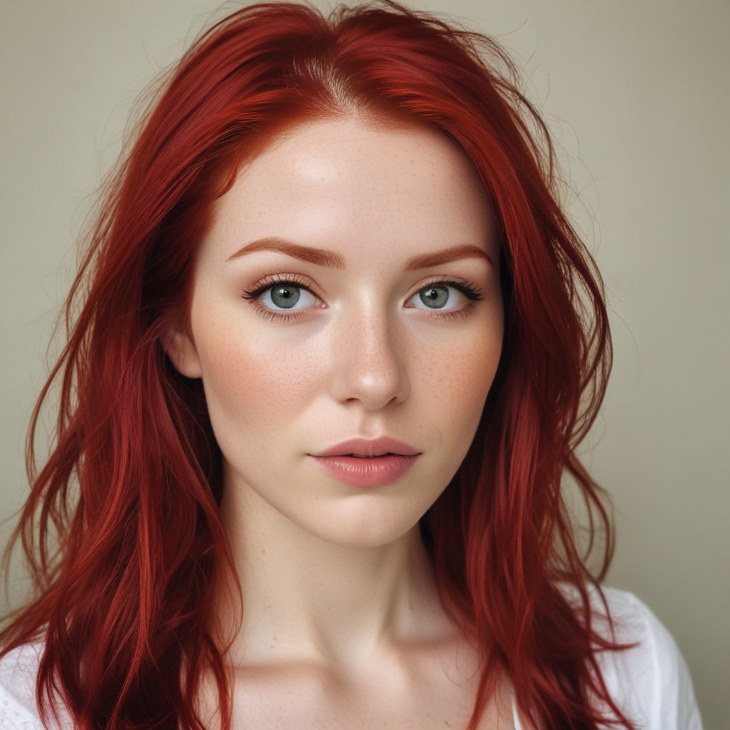 red haired person