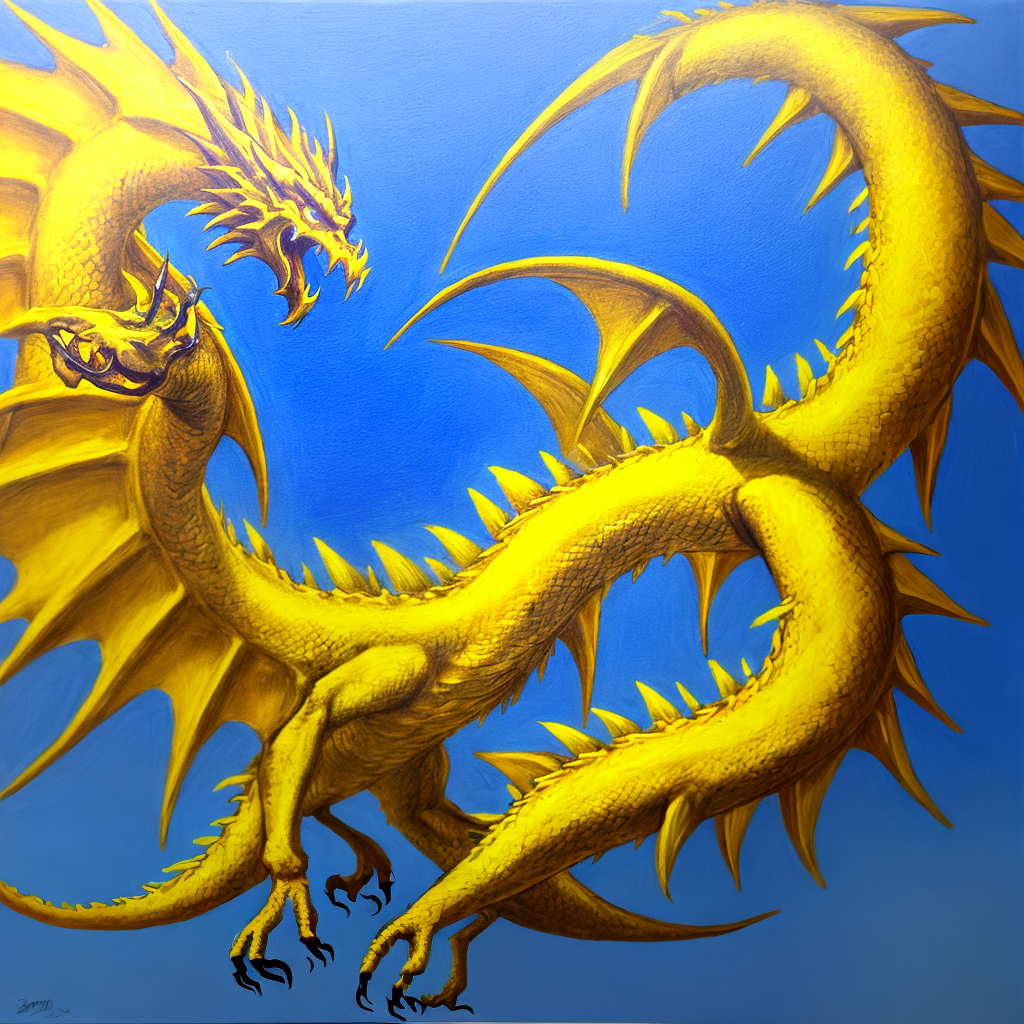 yellow sun dragon