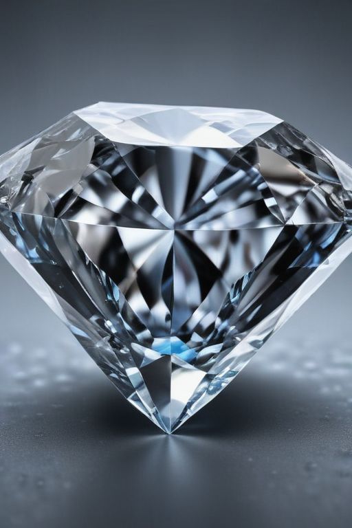 Captivating Close-Up of a Brilliantly Cut Diamond Sparkling Under Soft ...