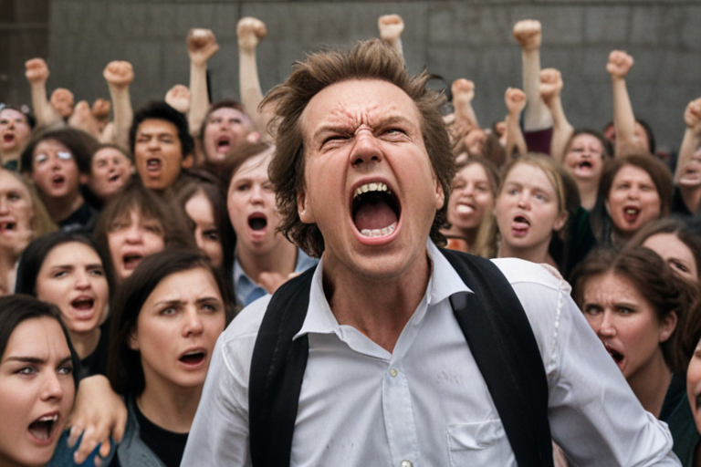 angry mob