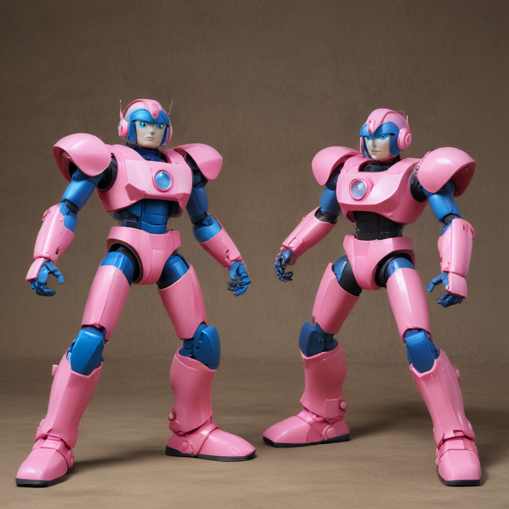 Megaman and Yoshimi battle the pink robots