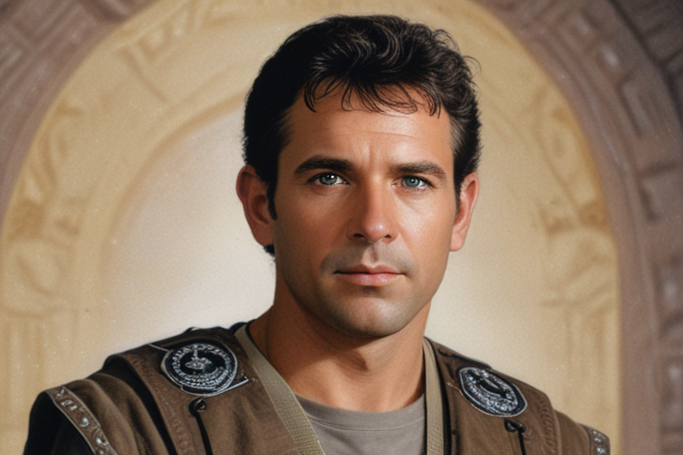 A hyperrealistic portrait of the personification of the ship Orion from ...