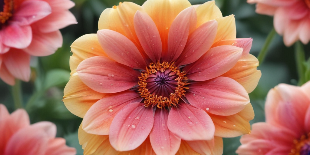 Vibrant Blossom: A Stunning Close-Up of a Colorful Flower in Bloom