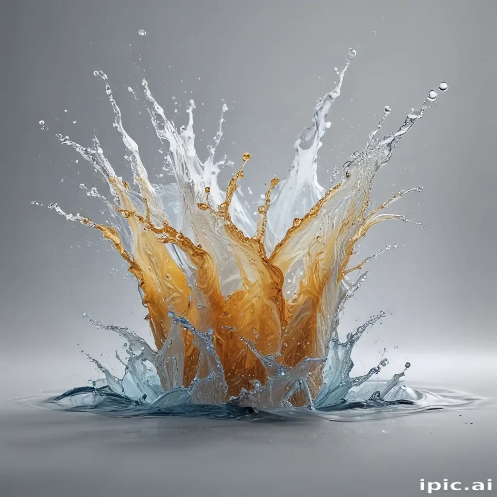 A Stunning Splash of Water and Color Creating Dynamic Visual Artistry