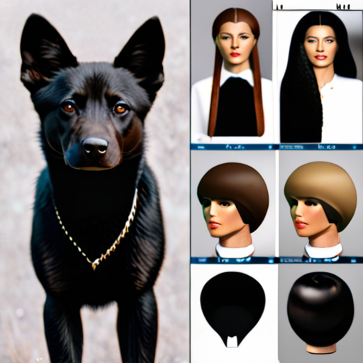 Create mixture of a sable and a human with a sable head