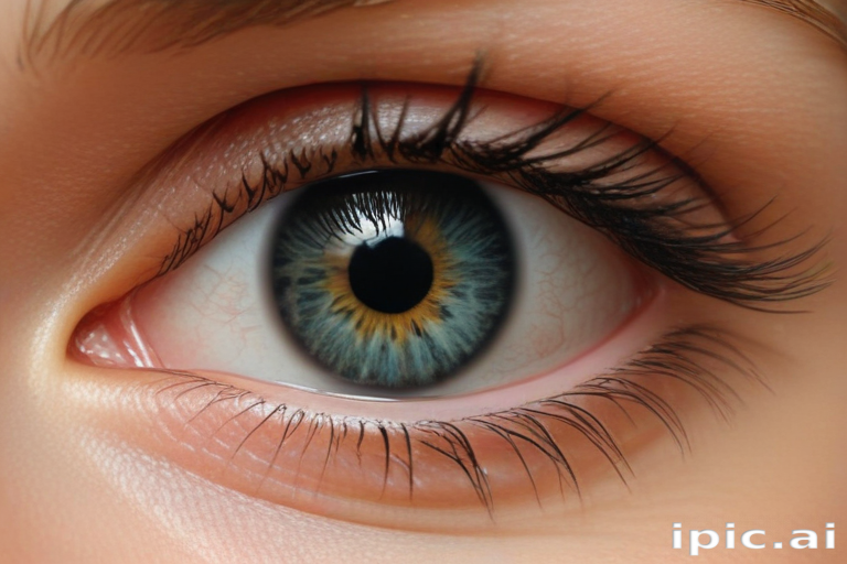 Close-Up of a Detailed Human Eye with Striking Color and Texture