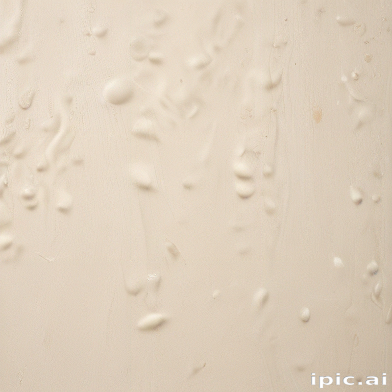 Textured Surface with Droplets and Subtle Variations in Creamy Beige Color.