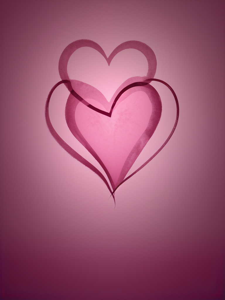 Beautifully Layered Hearts in Shades of Pink Against a Soft Background