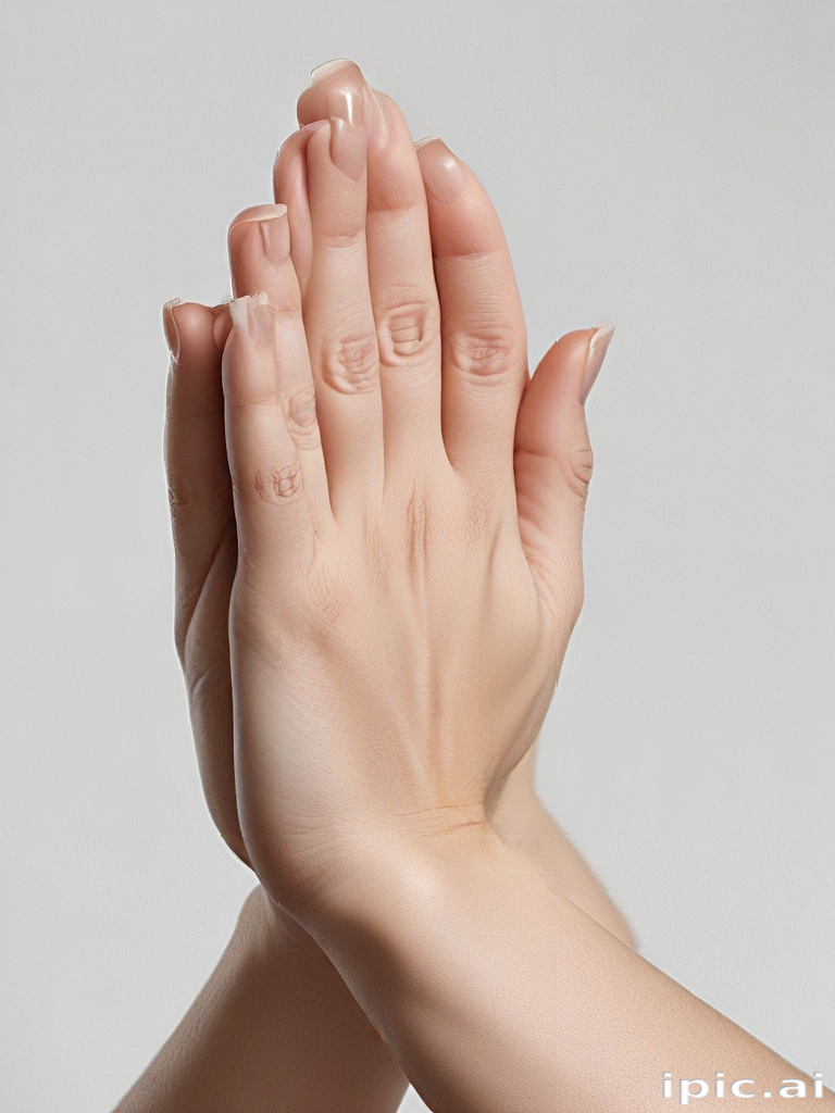 Two Hands Coming Together in a Gesture of Unity and Peace