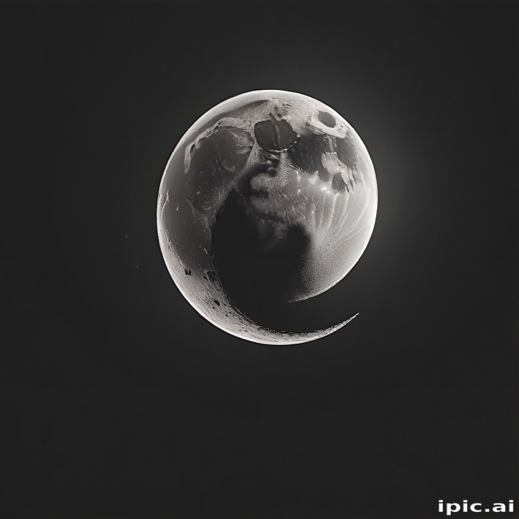 An Enigmatic Lunar Face Emerging from the Shadows of Space